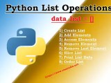 Python List Operations