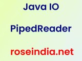 Java Io Pipedreader