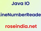 Java Io Linenumberreader