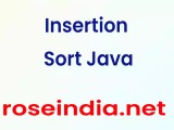 Insertion Sort Java