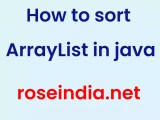 How To Sort Arraylist In Java