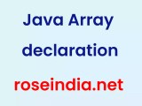 Java Array Declaration