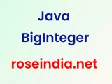 Java Biginteger