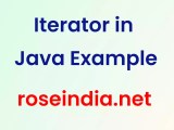 Iterator In Java Example