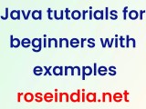 Java Tutorials For Beginners With Examples