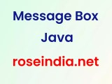 Message Box Java