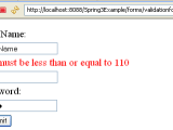 Spring 3 Mvc Validation Example