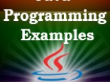 Java Programming Examples