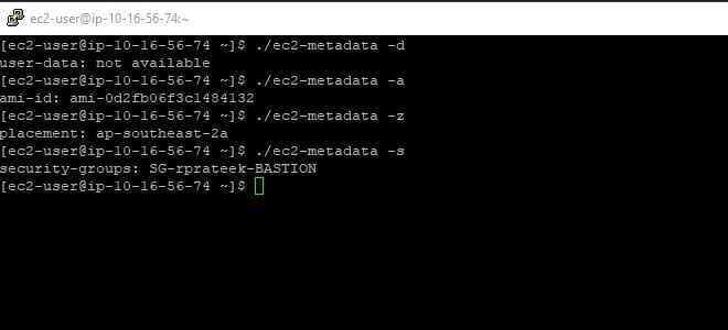 How To Access Instance Metadata From Aws Ec2 Instance Prateeks Blog