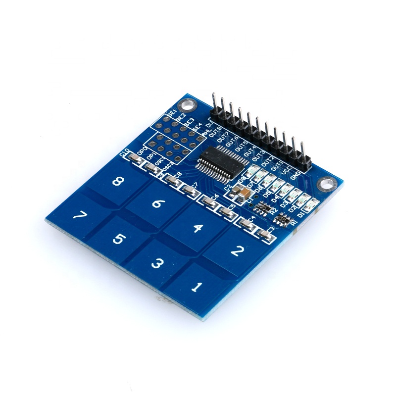 TTP226 8-way Capacitive Touch Switch Module - Rytronics.in