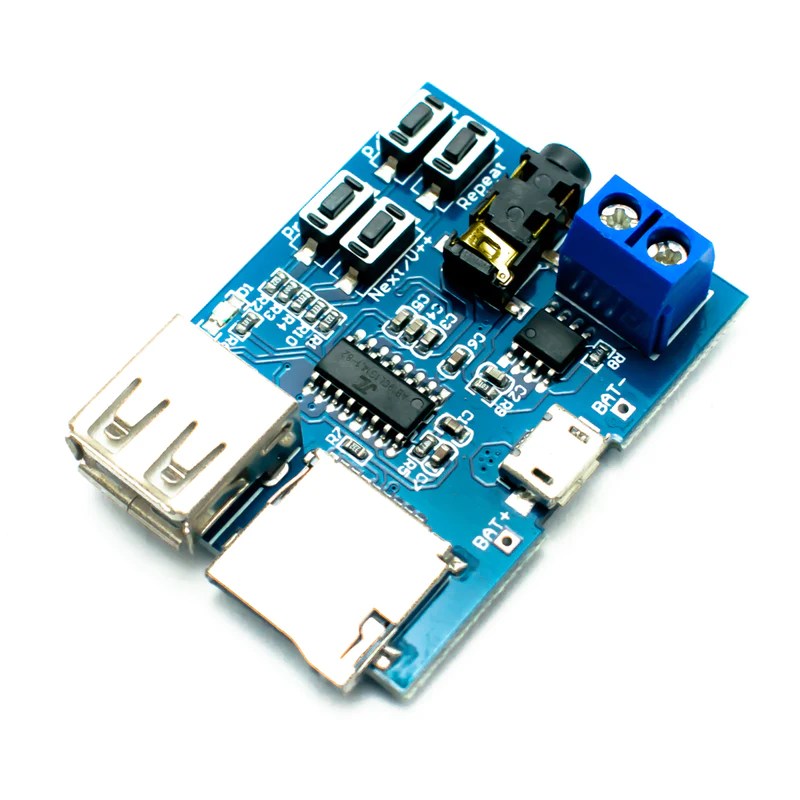 Non-Destructive MP3 Decoding Board With Self-Powered TF Card U Disk ...