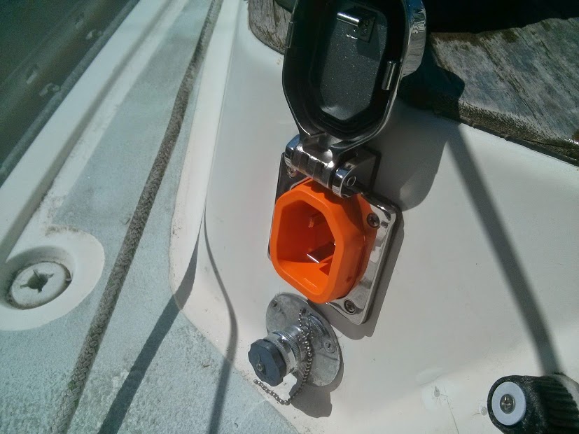 Changing the AC Shore Power socket - Sail Dive Fish
