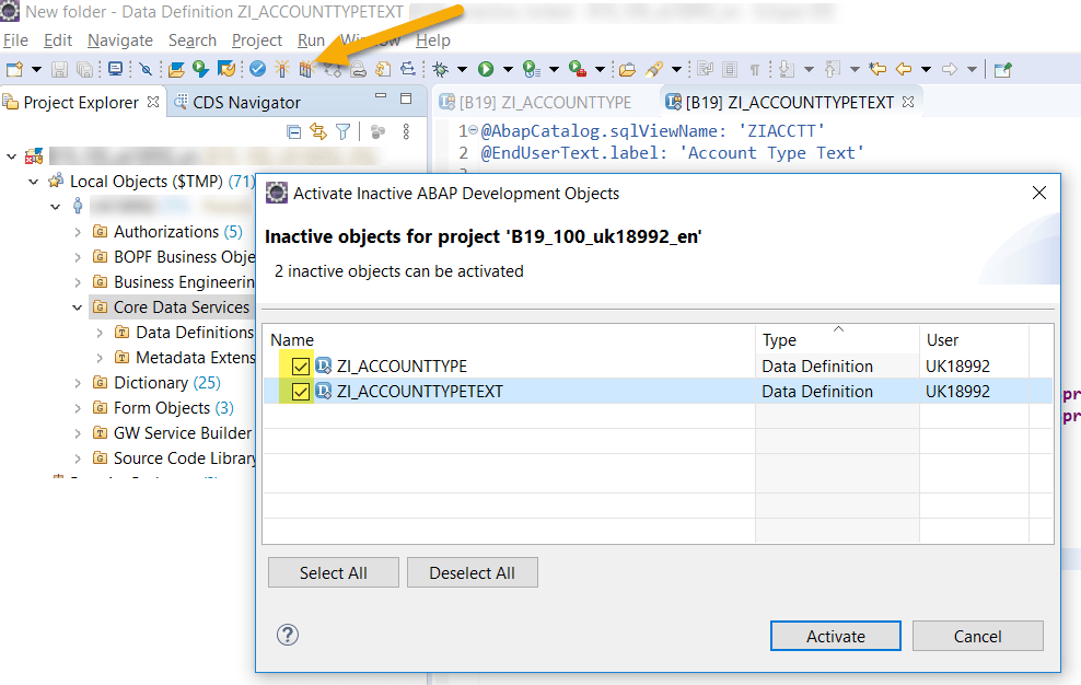 activate-all - My Experiments with ABAP