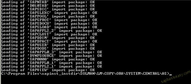 Sap Database Import Using R3load Procedure And Migration Monitor Sap 0146