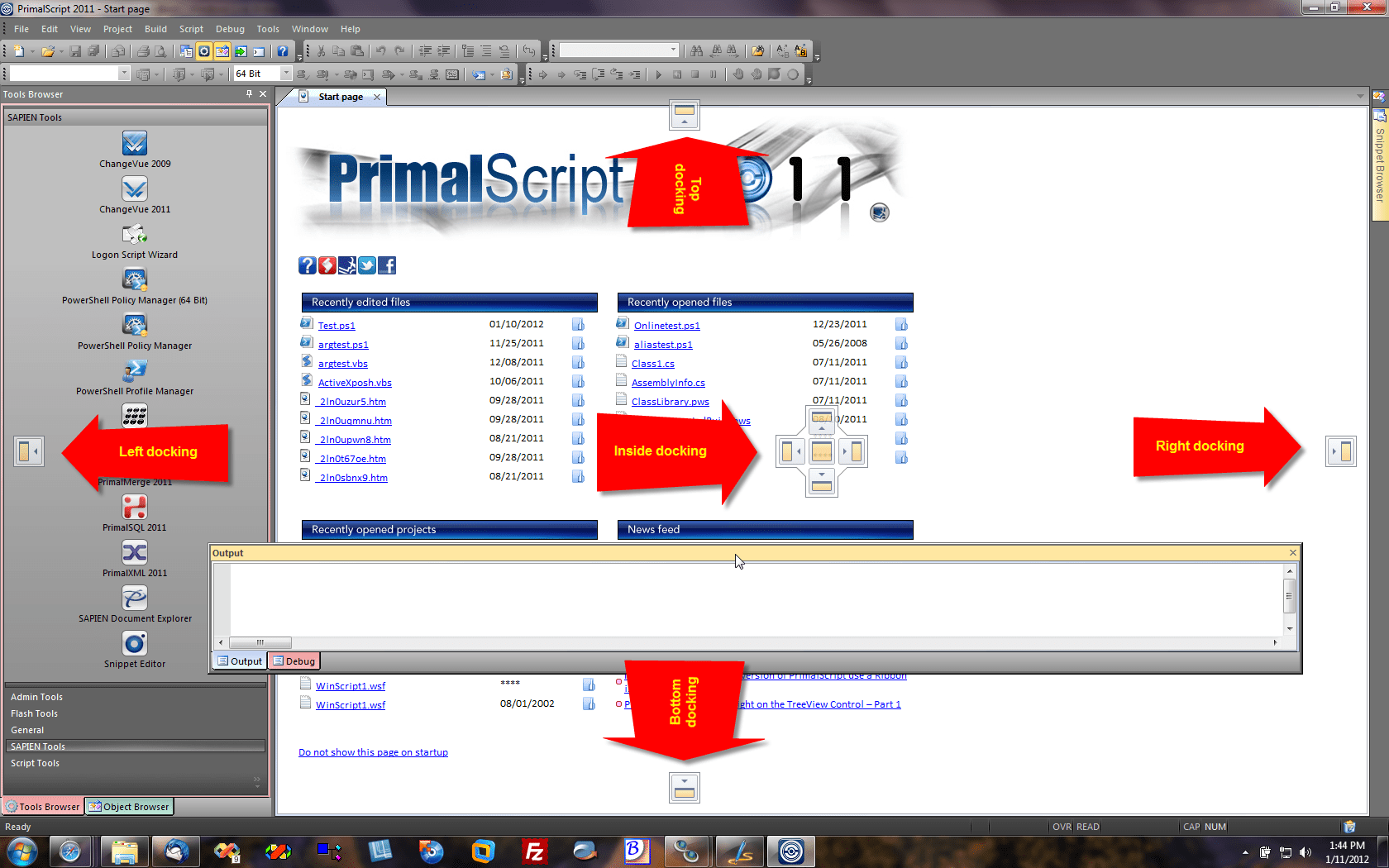 Docking windows and tabbed views - SAPIEN Blog