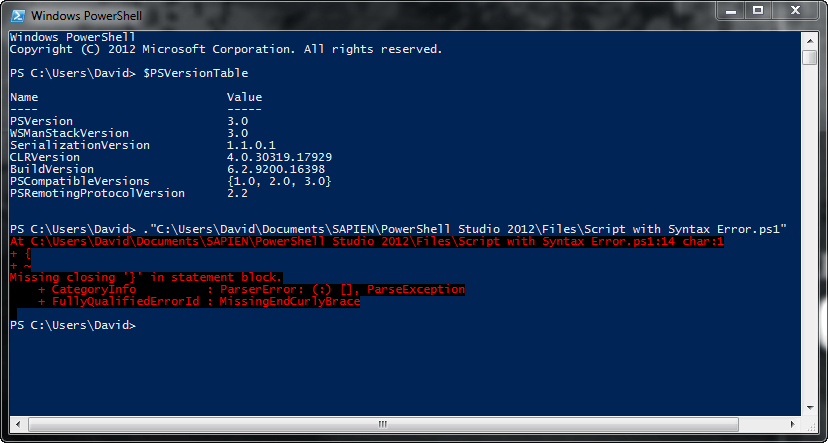 PowerShell V2 Bug Introduced After Installing V3 - SAPIEN Blog
