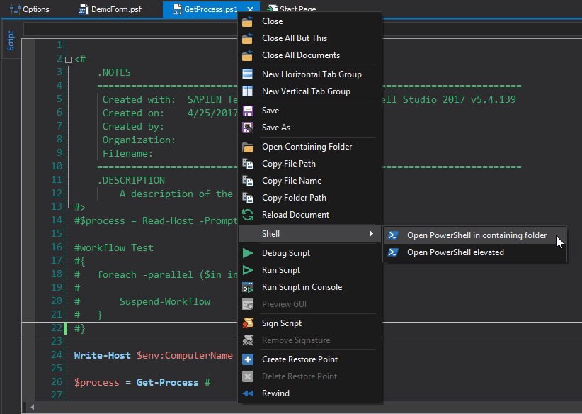 PowerShell Studio 2017: Service Release v5.4.141 - SAPIEN Blog