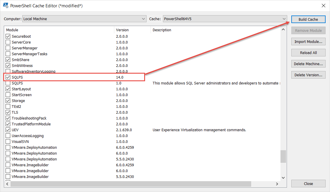 PowerShell Studio Feature Nugget – Refreshing Local Cache PowerShell Cmdlets and Modules ...
