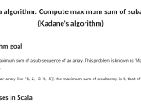 Compute Maximum Sum Of Subarray Kadane S Algorithm