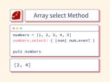 Ruby Array Select Method Scaler Topics