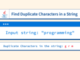 Program To Find Duplicate Characters In A String In Java Scaler Topics