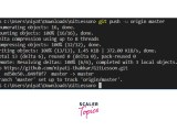 Git Basic Commands Scaler Topics