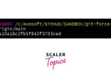 Git Pull Force Scaler Topics