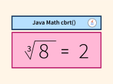 Java Math Cbrt Scaler Topics