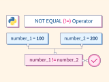 Not Equal Operator In Python Scaler Topics