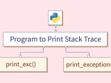 Python Program To Print Stack Trace Scaler Topics