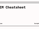 Vim Cheatsheet