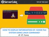 How To Display Information Of Home File System Using Linux Command
