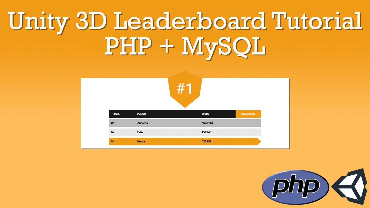 Unity Online Leaderboard Tutorial Sharp Coder Blog
