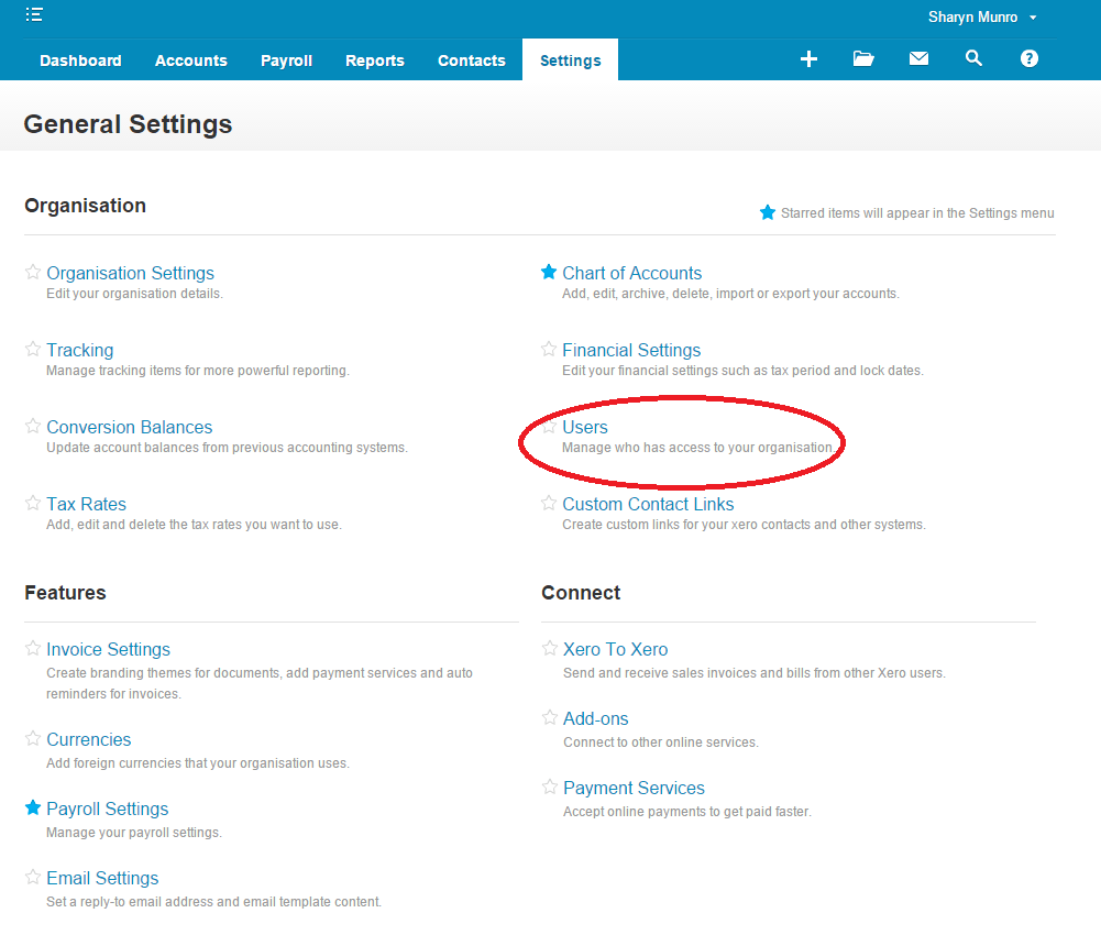 Give Someone Access To Xero : Sharyn Munro VA