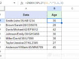 Google Sheets Function Split