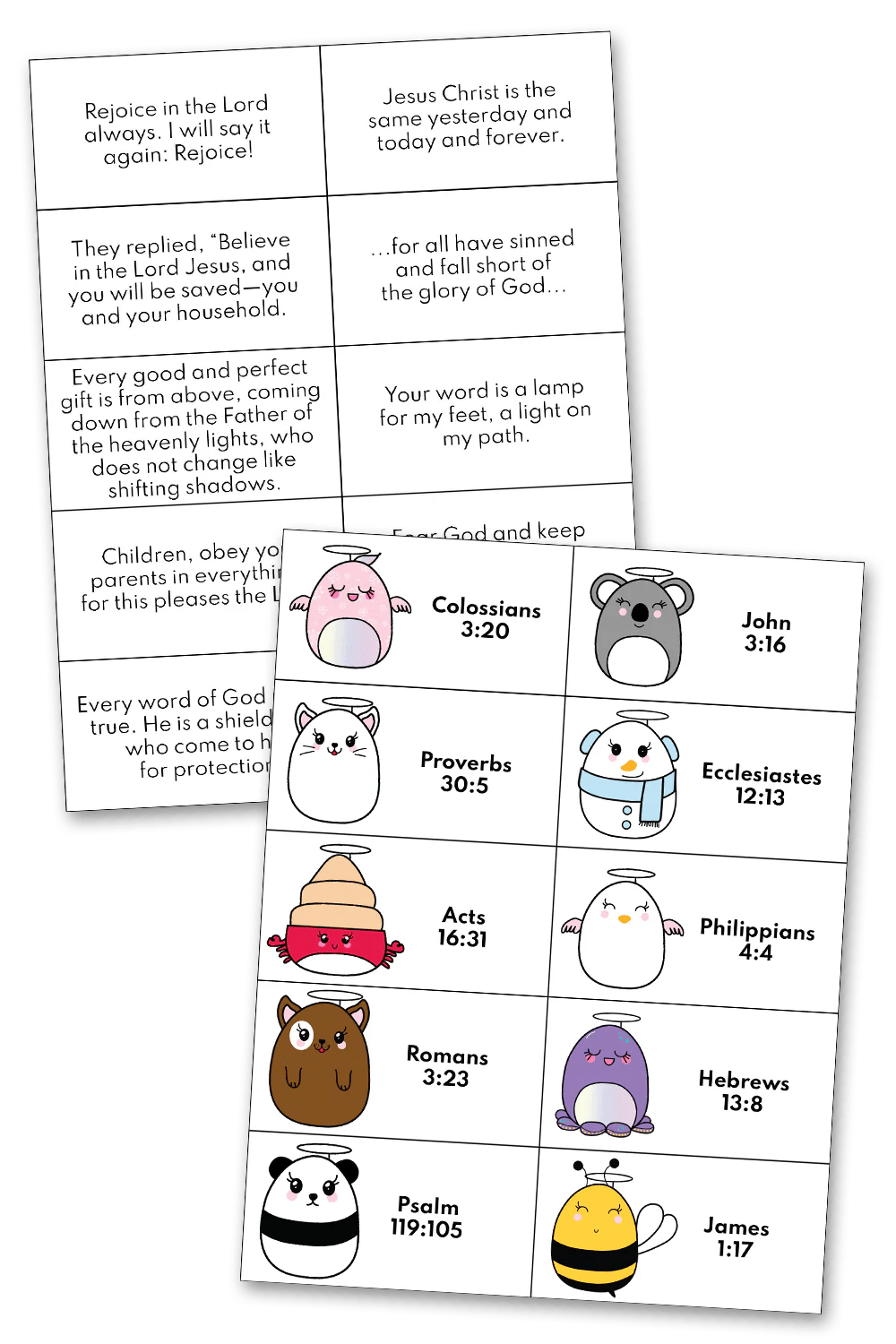 Printable Scripture Memory Cards