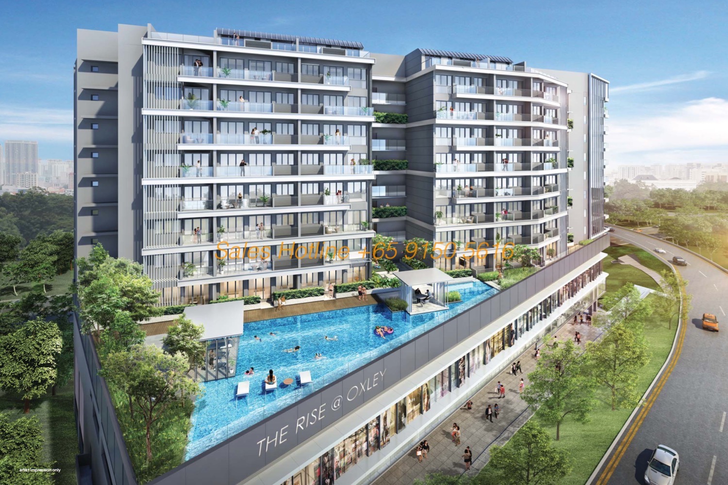 The Rise @ Oxley Residences & Commercial Showflat: +65 6100 1380