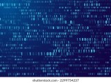 Abstract Binary Software Programming Code Background Stock Vector