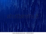 Abstract Binary Software Programming Code Background Stock Vector