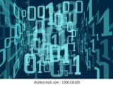 Binary Code Algorithm Machine Learning Cyberspace Stock Vector Royalty