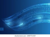 Binary Code Artificial Intelligence Program Code Stock Vector Royalty