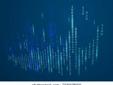 Binary Programming Code Vector Abstract Background Stock Vector