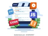 Computer Programming Concept Java Html Symbols Stock Vector Royalty