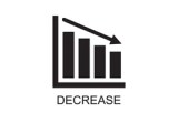 Decrease Icon Business Icon Vector Stock Vector Royalty Free