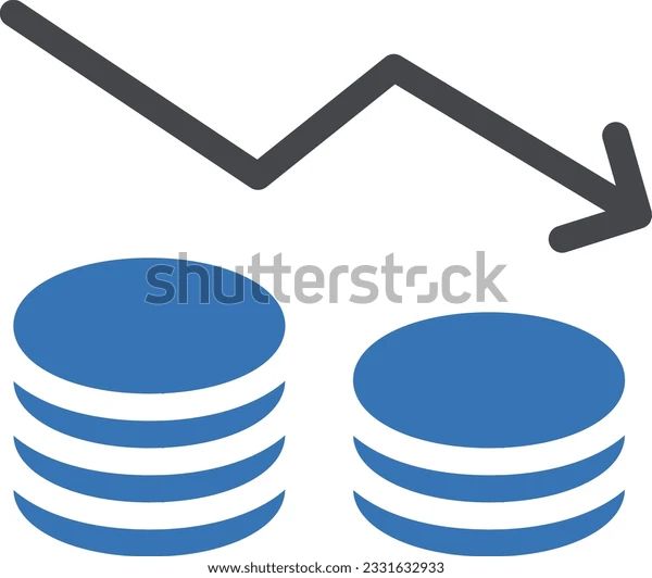 Decrease Vector Illustration Isolated On Transparent Stock Vector - Premium Sunset Illustration Gallery - 8K