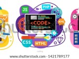 Programming Coding Scripting Website Development Analytics Stock Vector