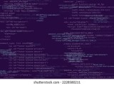 Programming Computer Code Abstract Visualization Coding Stock Vector
