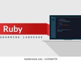 Ruby Programming Language Script Code On Stock Vector Royalty Free