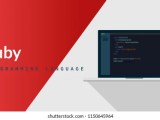 Ruby Programming Language Script Code On Stock Vector Royalty Free