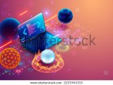Software Development Programming Coding Software Testing Stock Vector